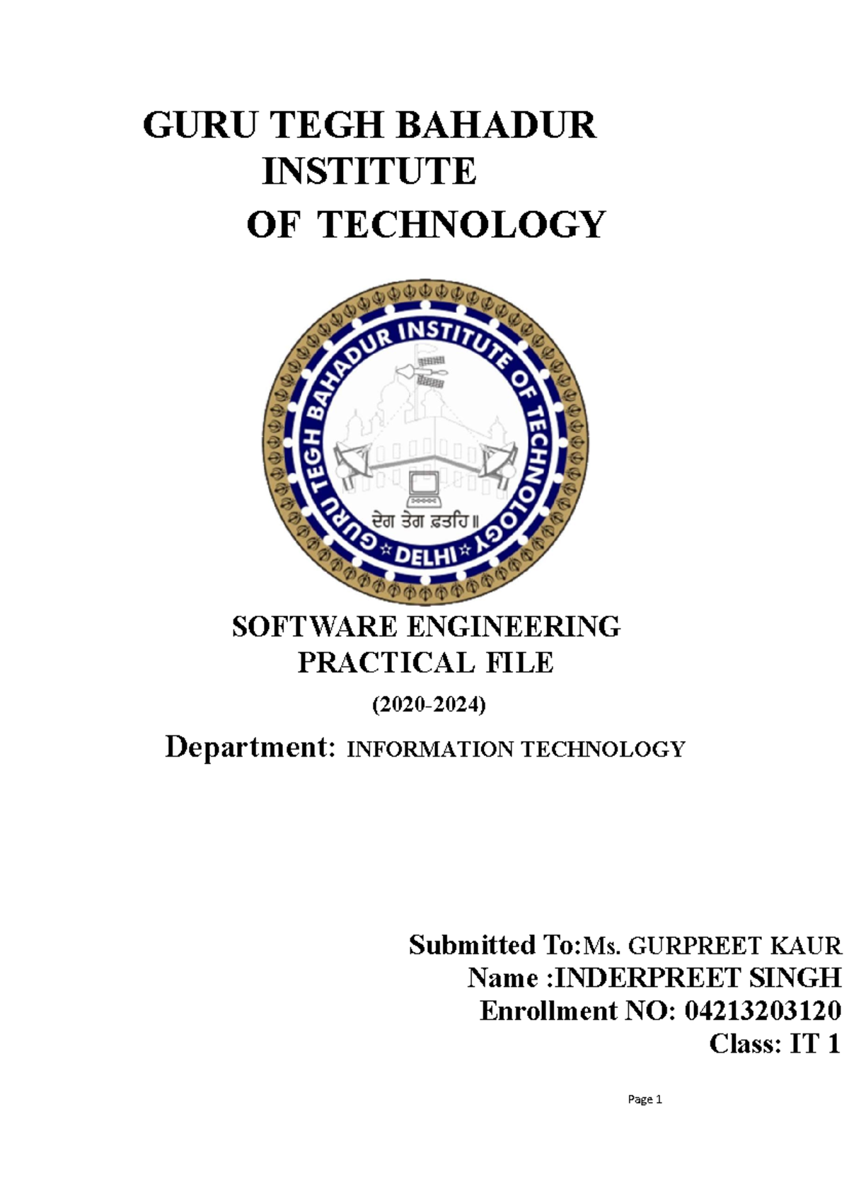 Anket Software - GURU TEGH BAHADUR INSTITUTE OF TECHNOLOGY SOFTWARE ...