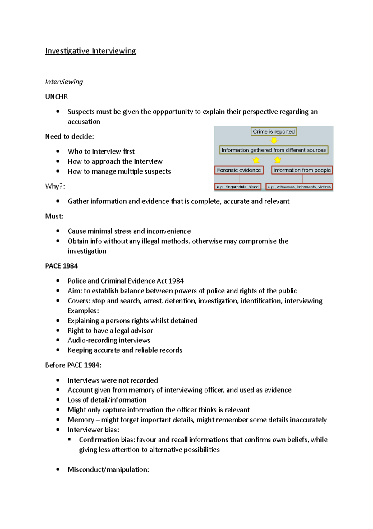 Investigative Interviewing - Investigative Interviewing Interviewing ...