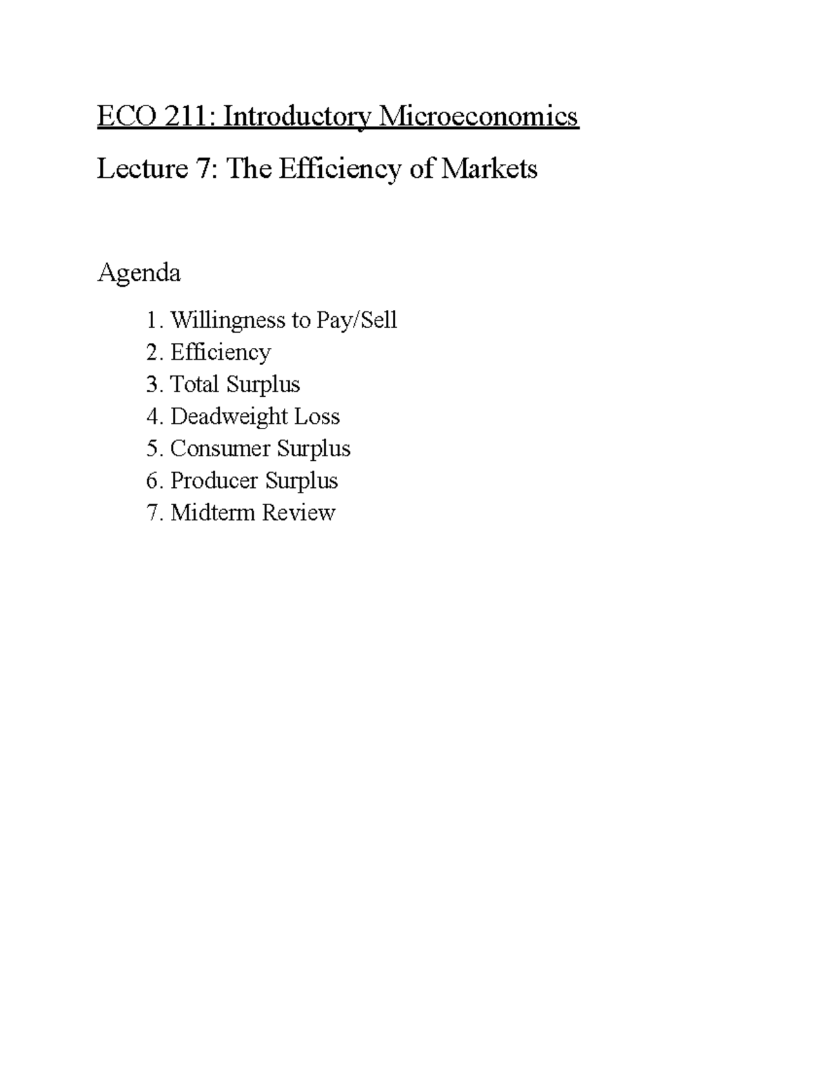 Chapter 7 Notes (Student Version) - ECO 211: Introductory ...