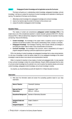 FS Chapter 4 Lesson 1to5 - Lesson 1 ...