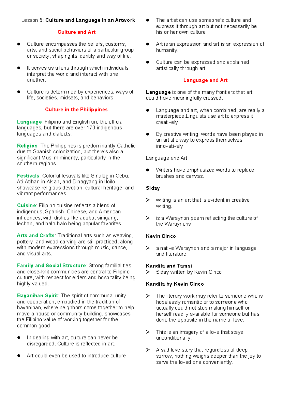 Artreviewer - easy - Lesson 5: Culture and Language in an Artwork ...