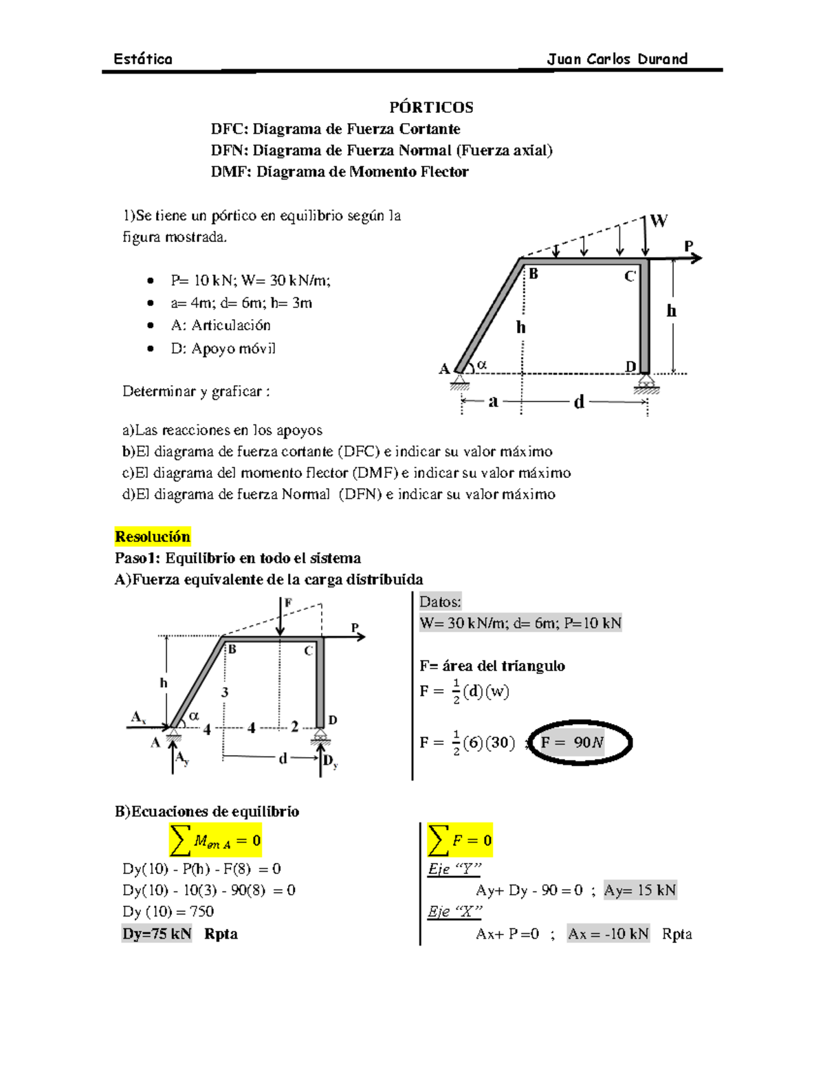 N2 Porticos - DFC y DMF - pc 1 estatica pc 1 estatica pc 1 estatica pc 1 estatica pc 1 estatica ...