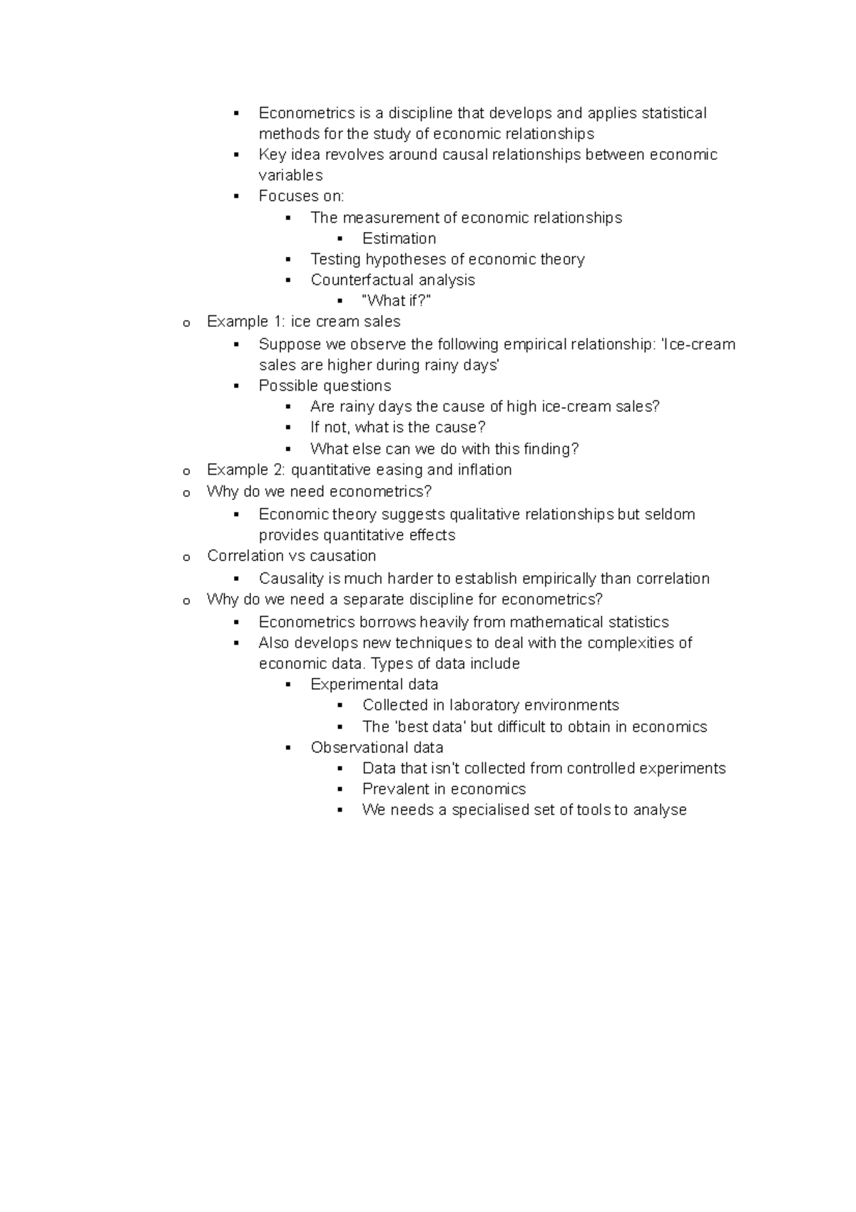 Econometrics Is A Discipline That Develops And Applies Statistical