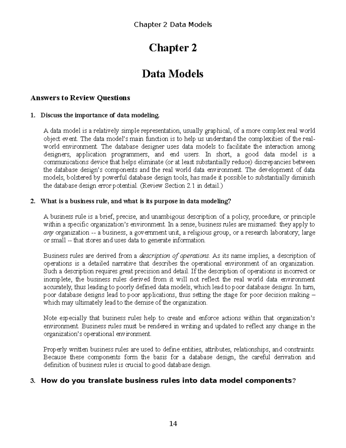 304951639-ch2-Review Questions - Chapter 2 Data Models Answers to Review Questions Discuss the ...