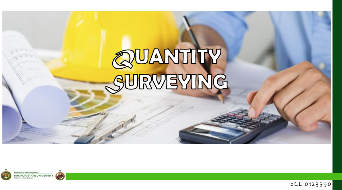 Quantity Surveying - Introduction - PROFESSIONALS OF THE BUILT ...