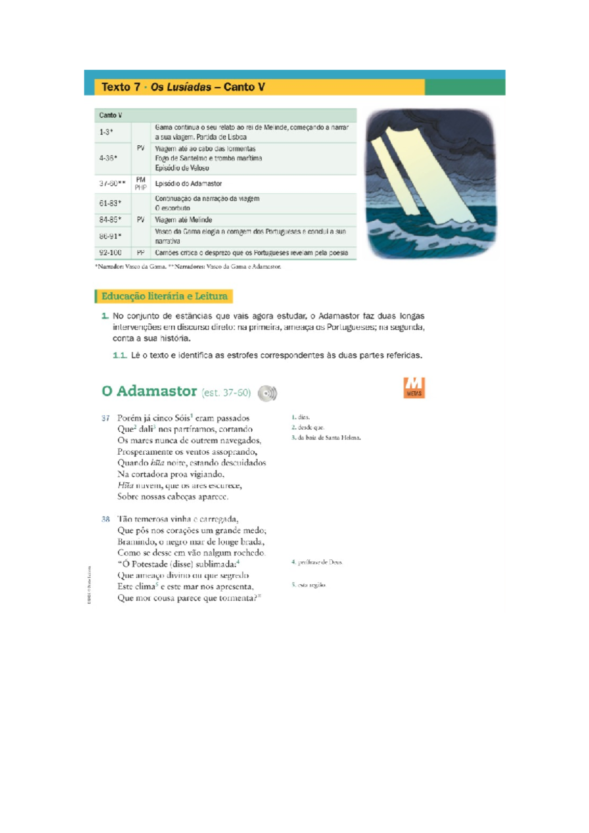 5 - O Adamastor - portugues - Studocu