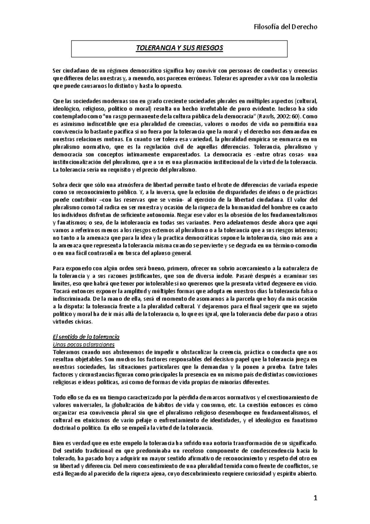 Tema8 filo - asffffffffffffffffff - Ser ciudadano de un régimen democrático significa hoy ...