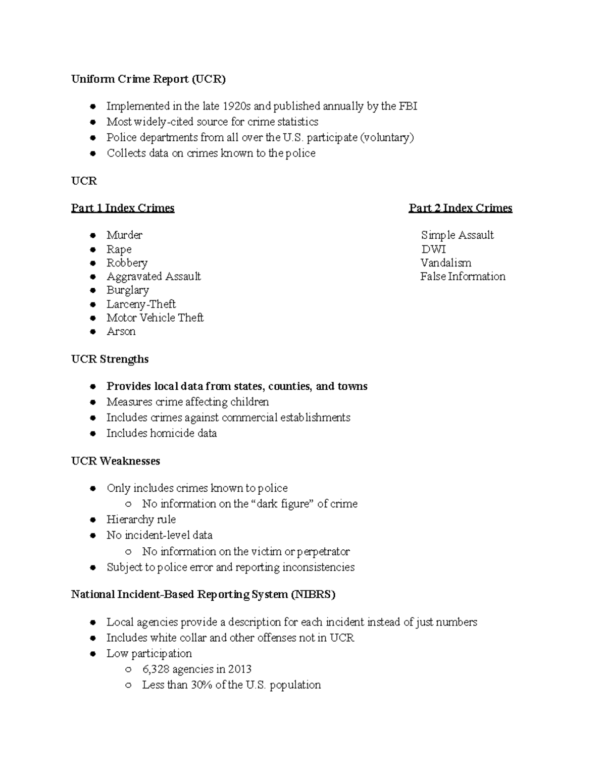 Criminal Justice 8- Google Docs - CRJU 1101 - Studocu