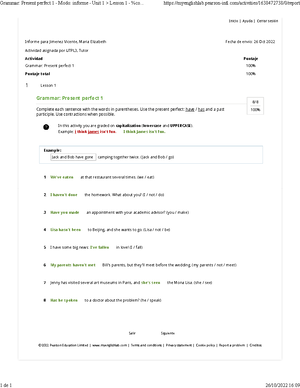 Grammar Present perfect Already, yet, ever, before, never 2 - Modo ...
