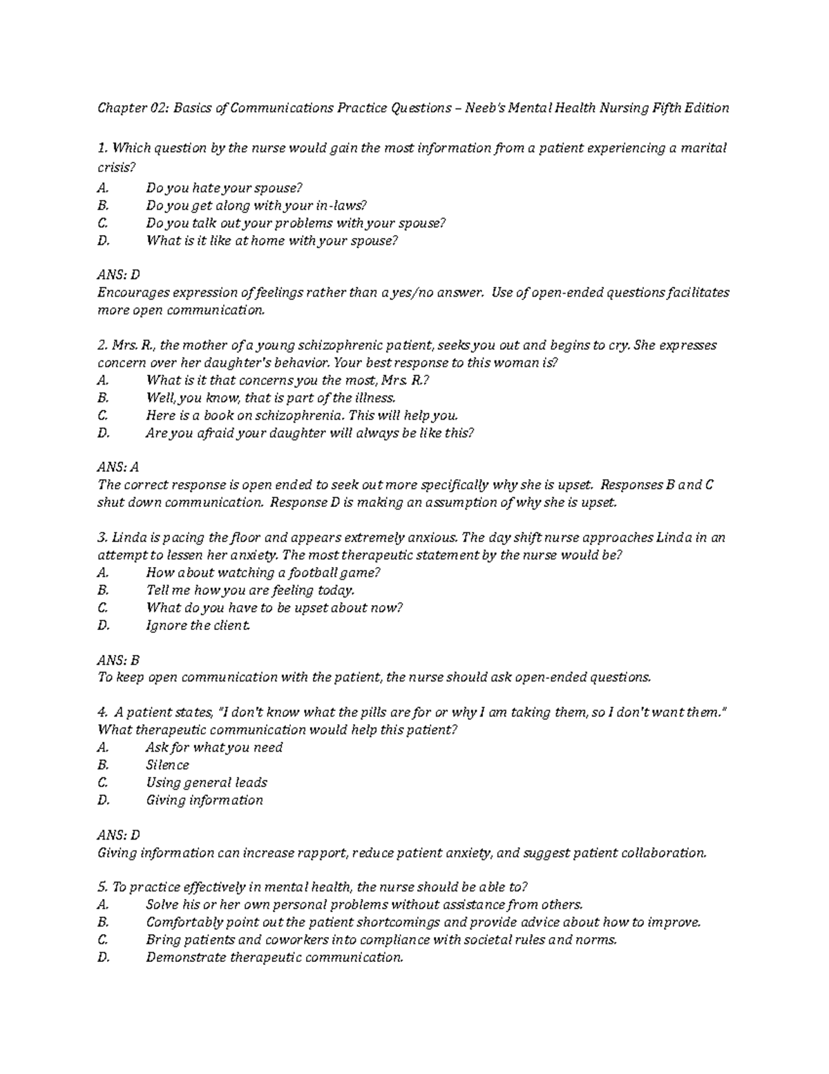 Chapter 02 Basics of Communications Practice Questions – Neeb’s Mental ...