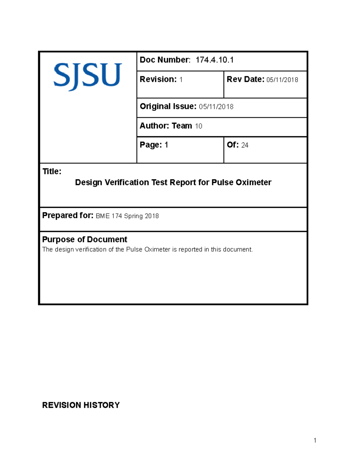 VE4 Design Verification Test Report - SJSU - StuDocu