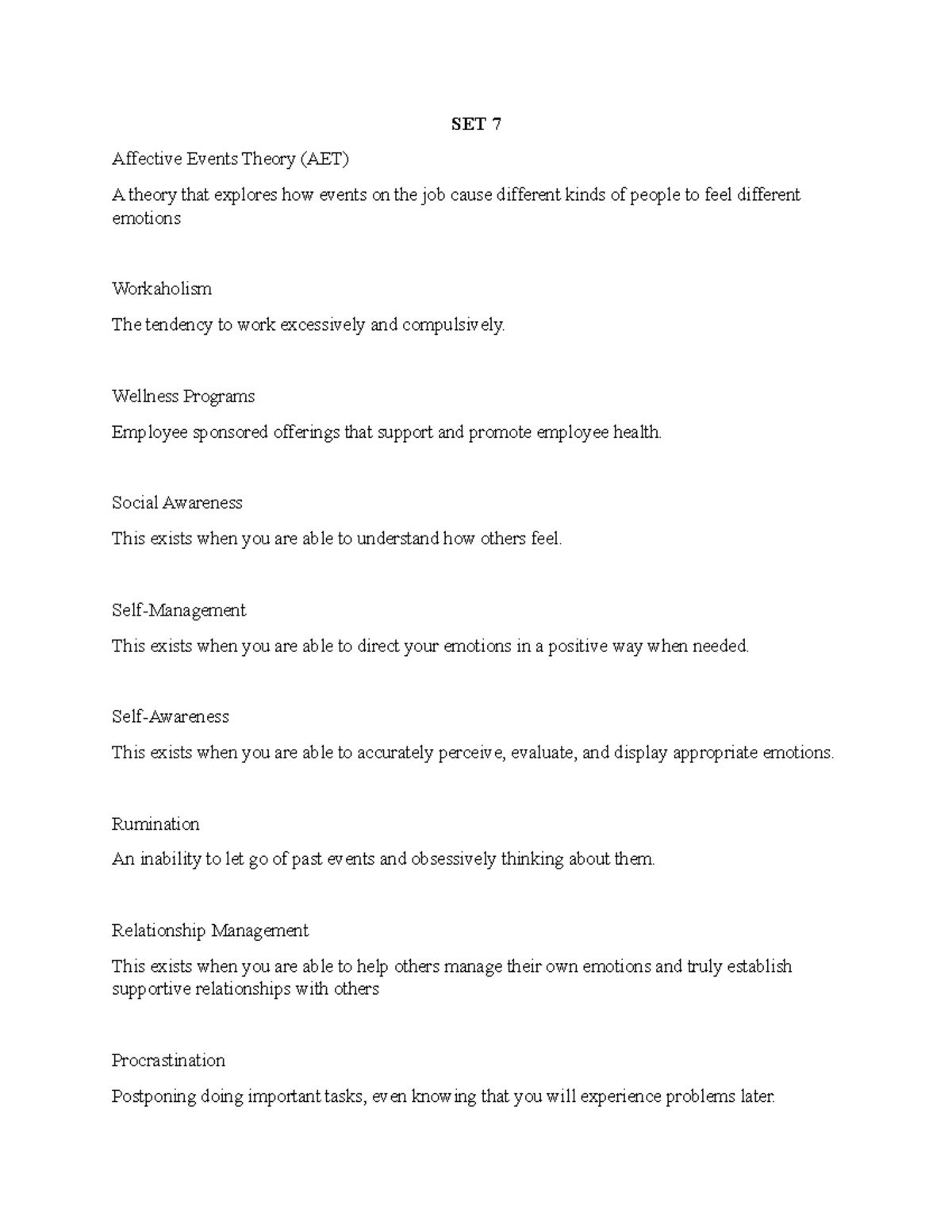 SET 7 - Professor Victoria Gomez - SET 7 Affective Events Theory (AET ...