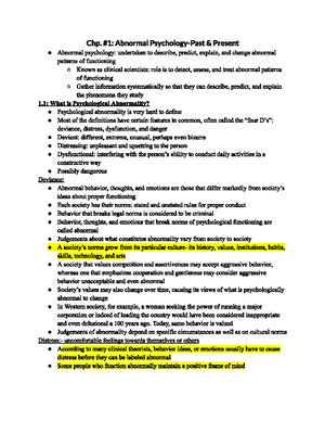 Checklist - Notes based on depressive and bipolar disorders - PSYC4313 ...