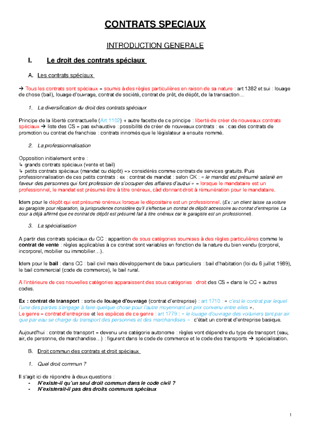 Contrats spéciaux - cours complet - Mr Grosser L3 2017 2018 - CONTRATS ...