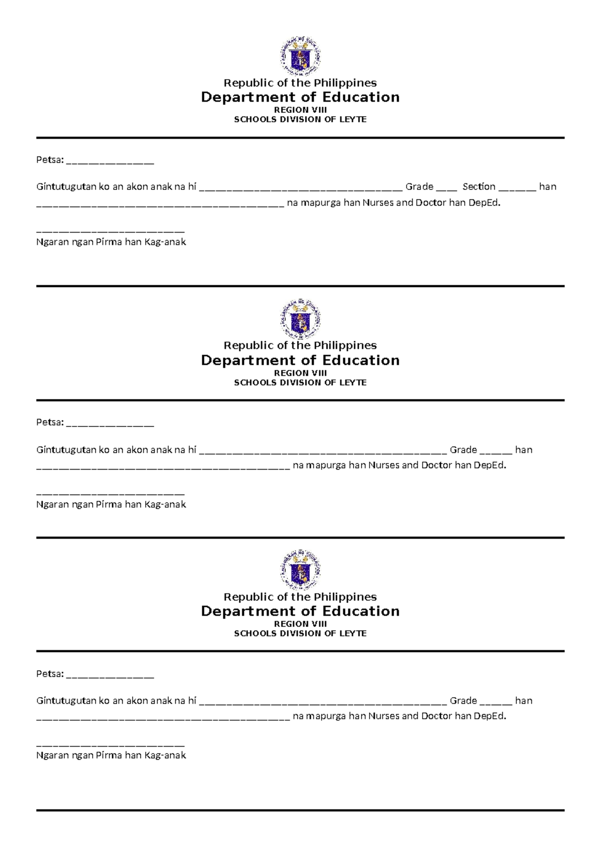 Deworming-Consent-1 - document - Republic of the Philippines Department ...
