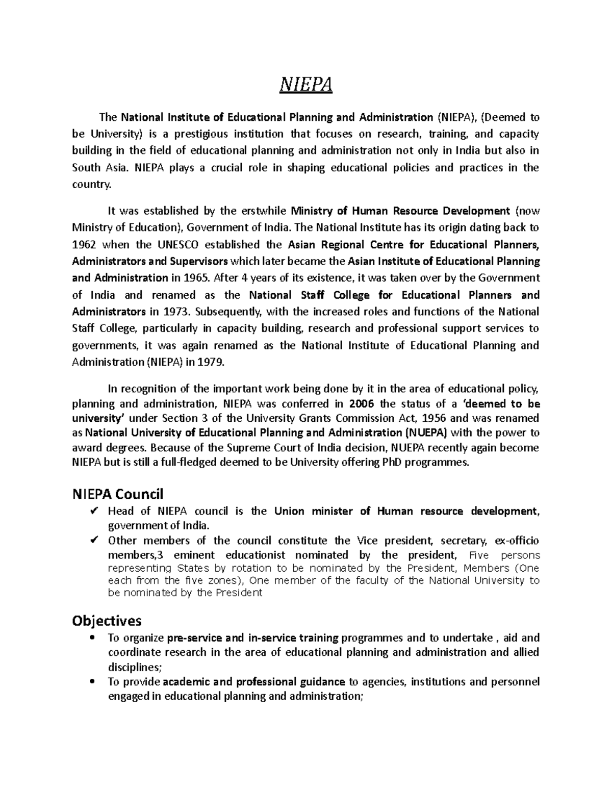 Niepa - module 5 - NIEPA The National Institute of Educational Planning ...