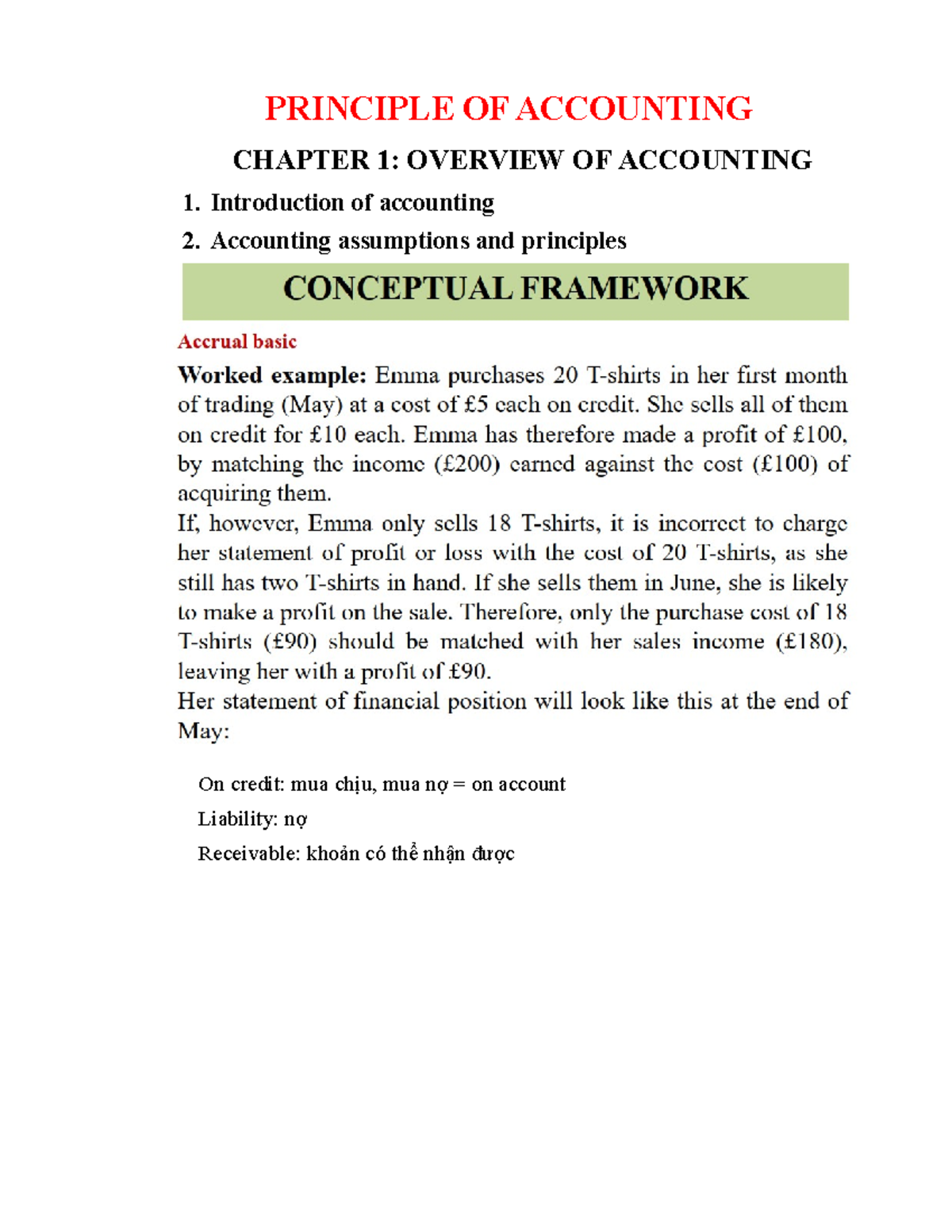 PA-Word - PRINCIPLE OF ACCOUNTING CHAPTER 1: OVERVIEW OF ACCOUNTING 1 ...