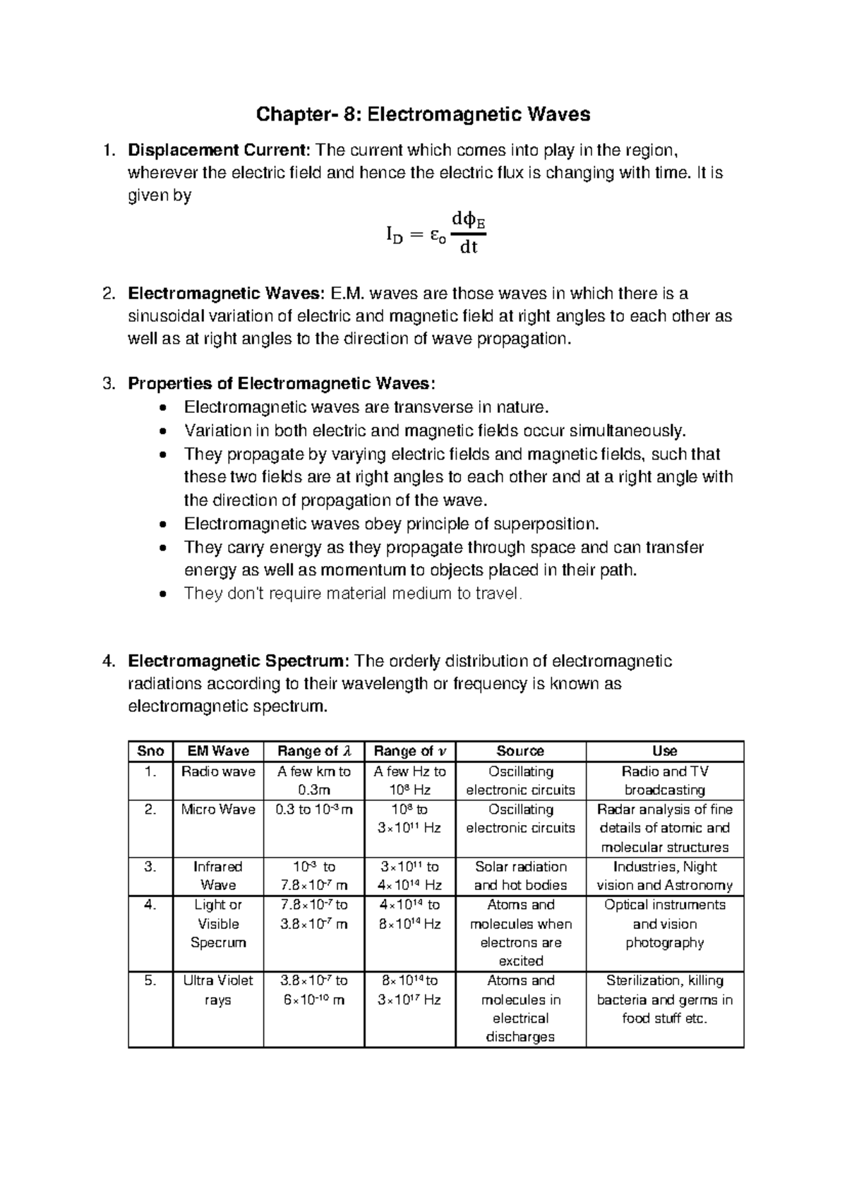 Chapter-8 - Class 12 physics chapter 8 - Chapter- 8: Electromagnetic ...