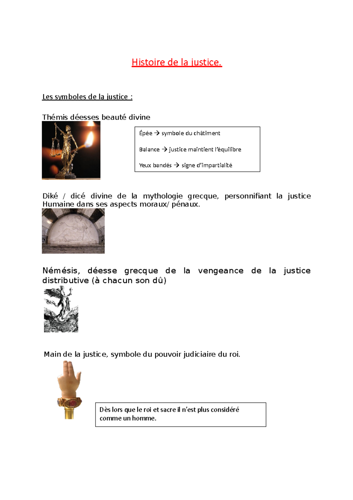 Histoire de la justice - Les symboles de la justice : Thémis déesses ...