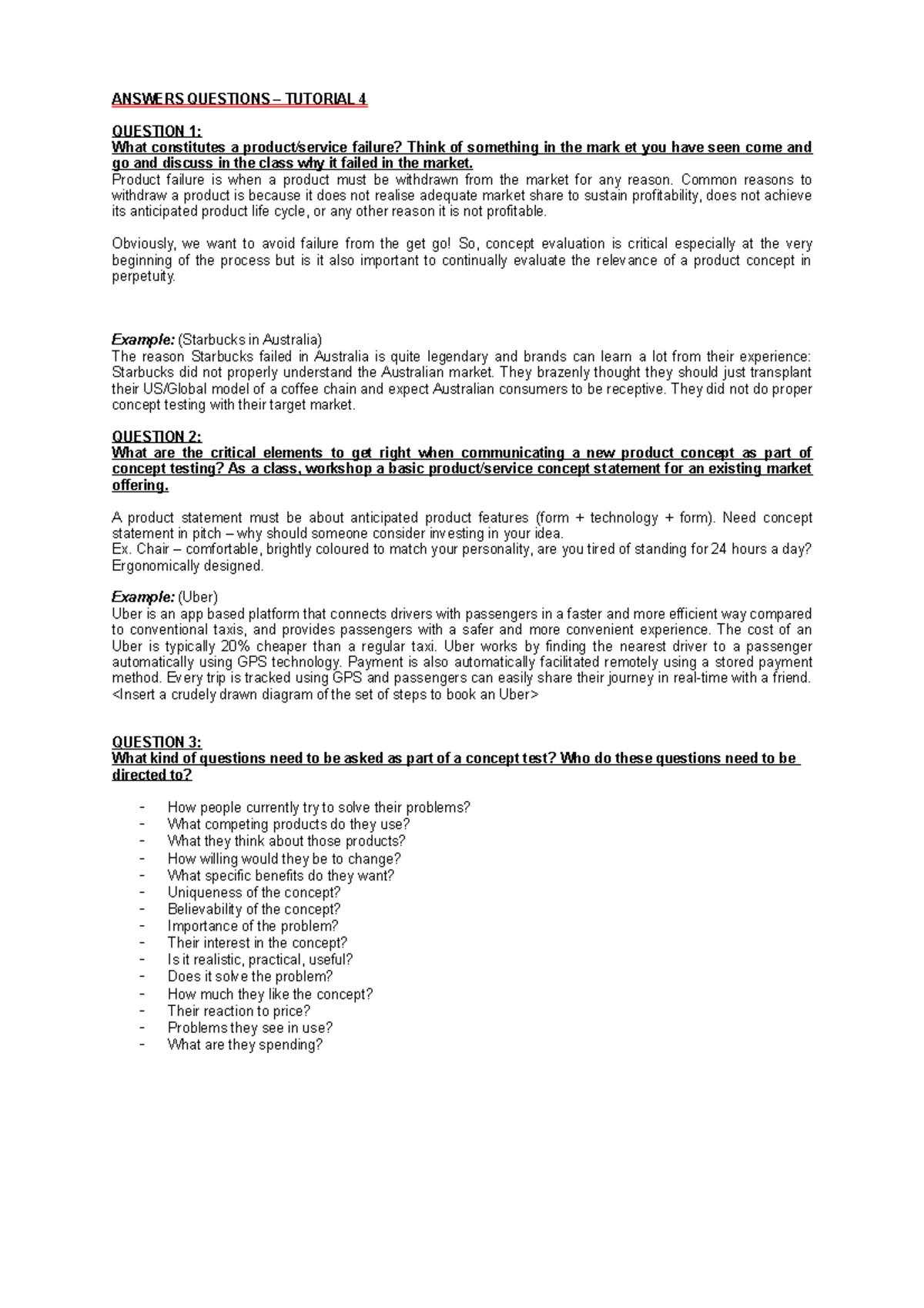 15. Tutorial 4 - Answers - ANSWERS QUESTIONS – TUTORIAL 4 QUESTION 1 ...