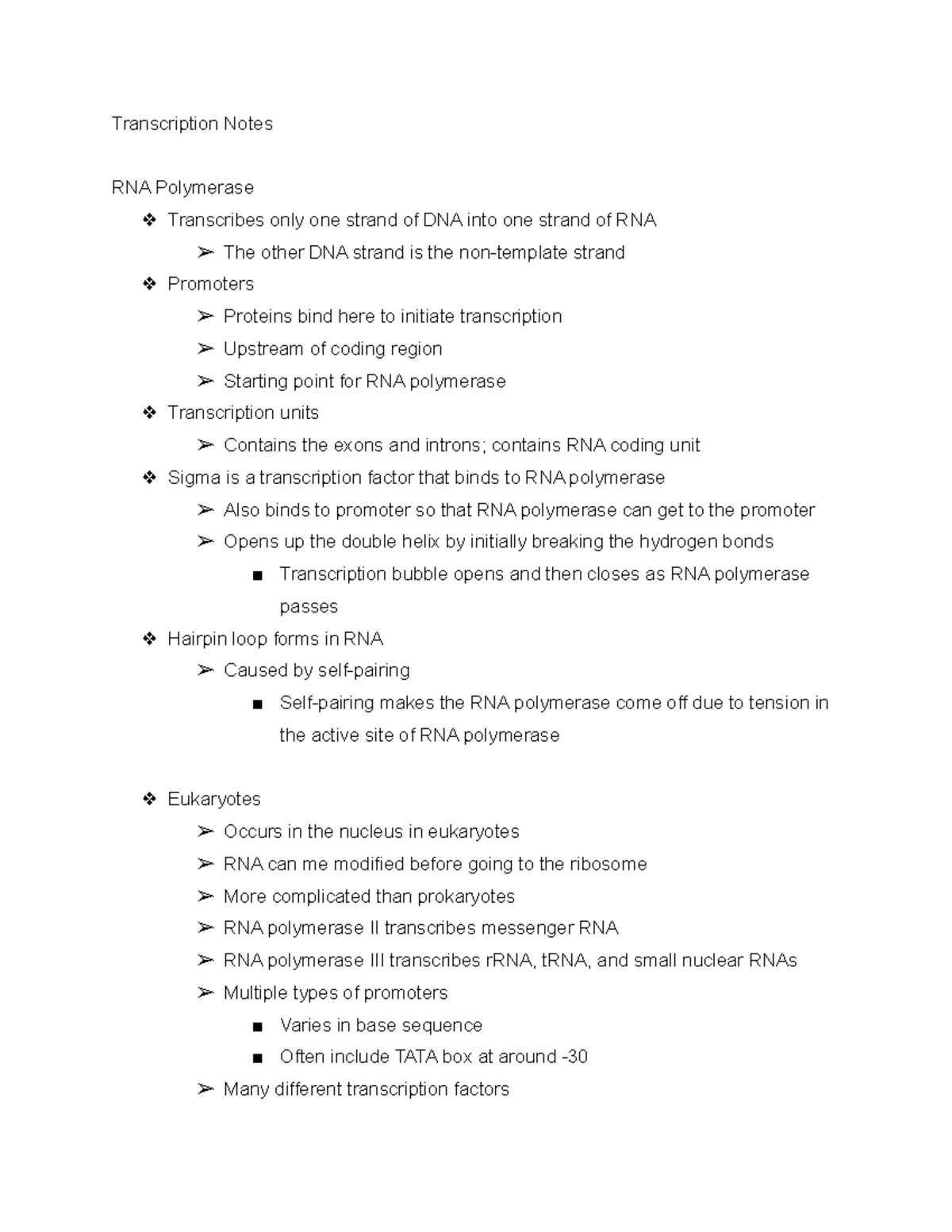 Transcription Notes - Studocu