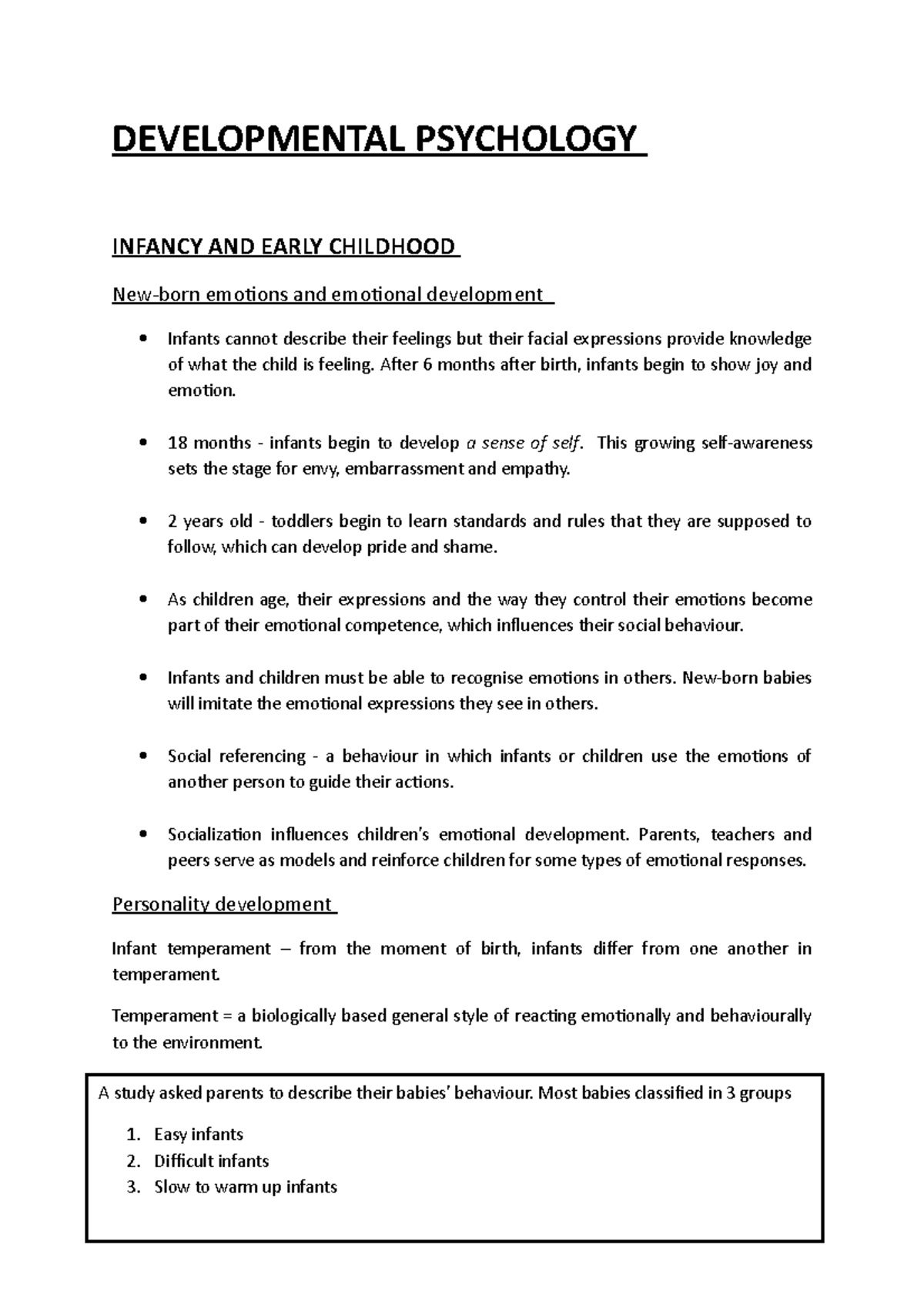 Chapter 13 - Developmental psychology - DEVELOPMENTAL PSYCHOLOGY ...