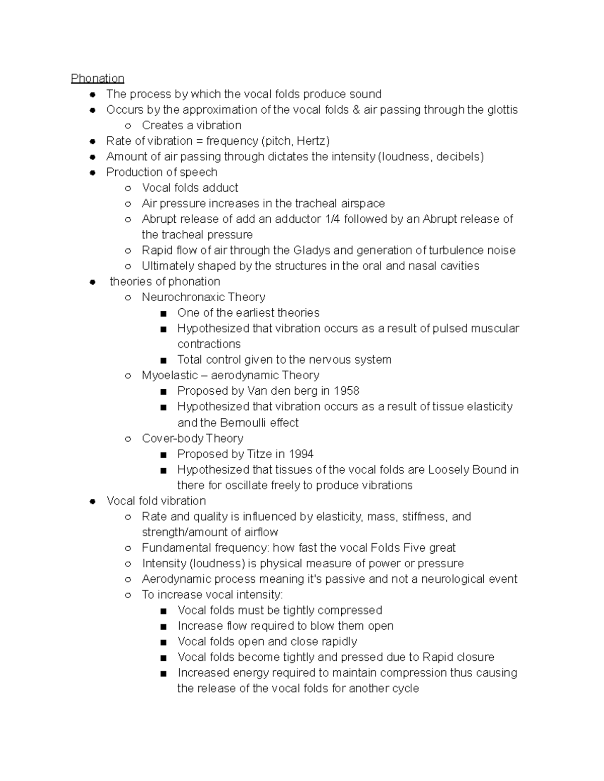 Phonation - Phonation The process by which the vocal folds produce ...