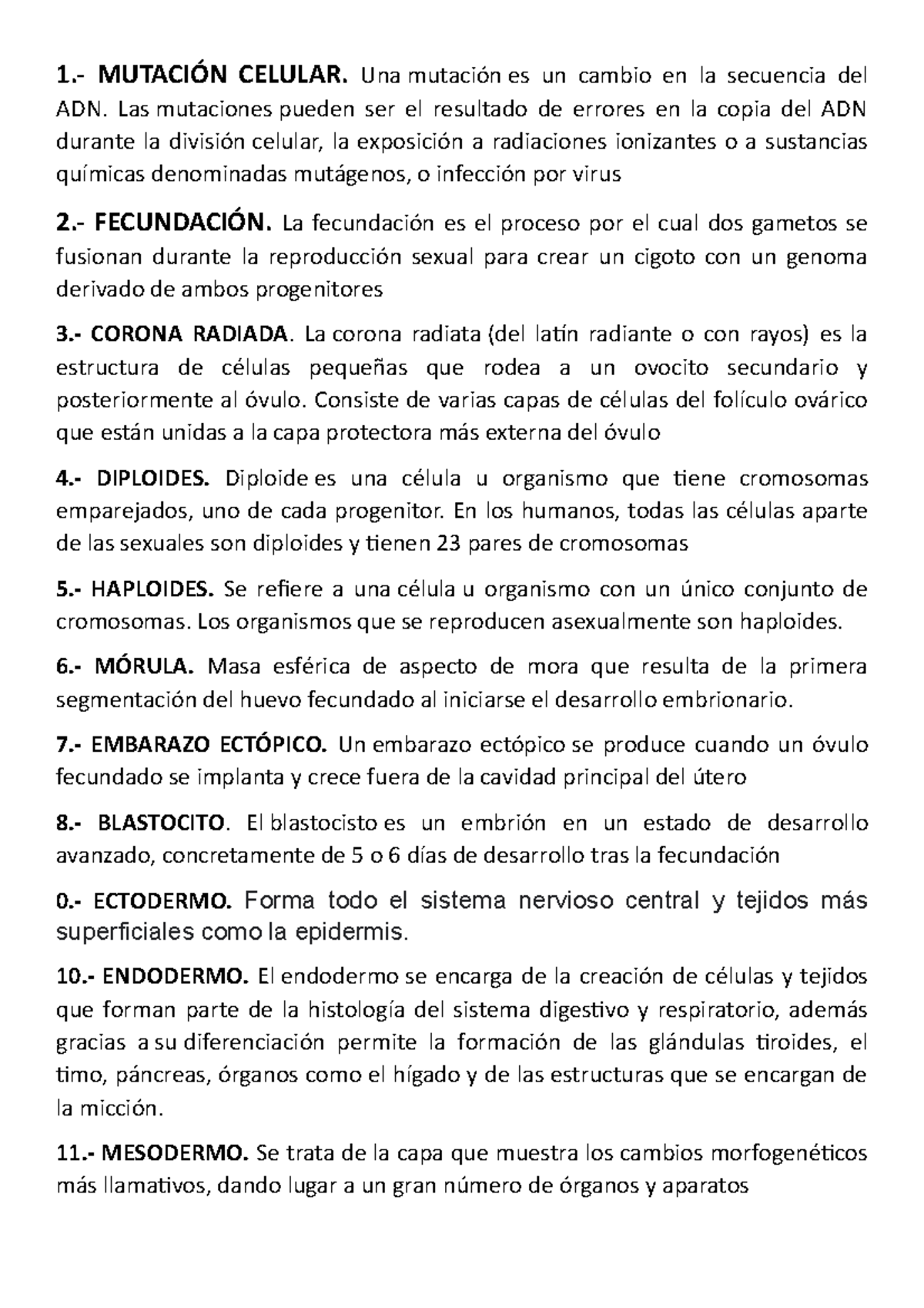 Semana 2 - Glosario - 1.- MUTACIÓN CELULAR. Una mutación es un cambio ...
