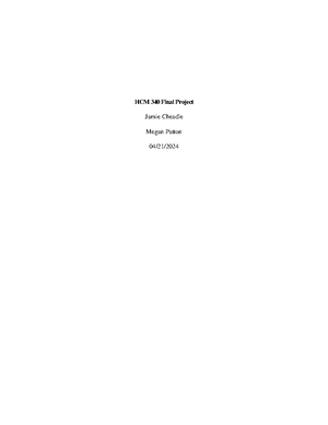 HCM 325 Module One Assignment Worksheet - HCM 325 Module One Assignment ...