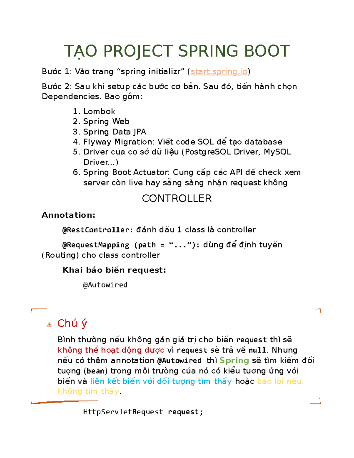 Springboot - ewqgftre5g - TẠO PROJECT SPRING BOOT Bước 1: Vào trang ...