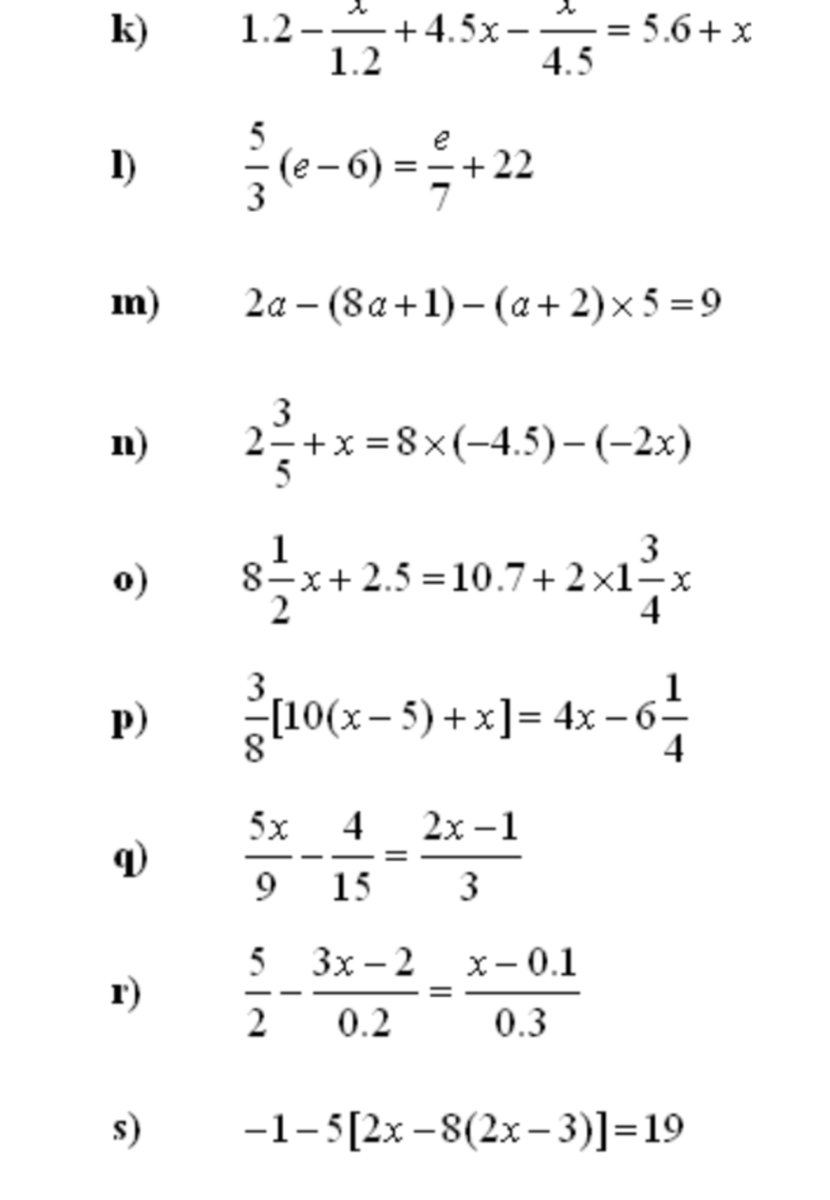 Math linear equations workout 2 - Principles Of Mathematics رياضيات ...