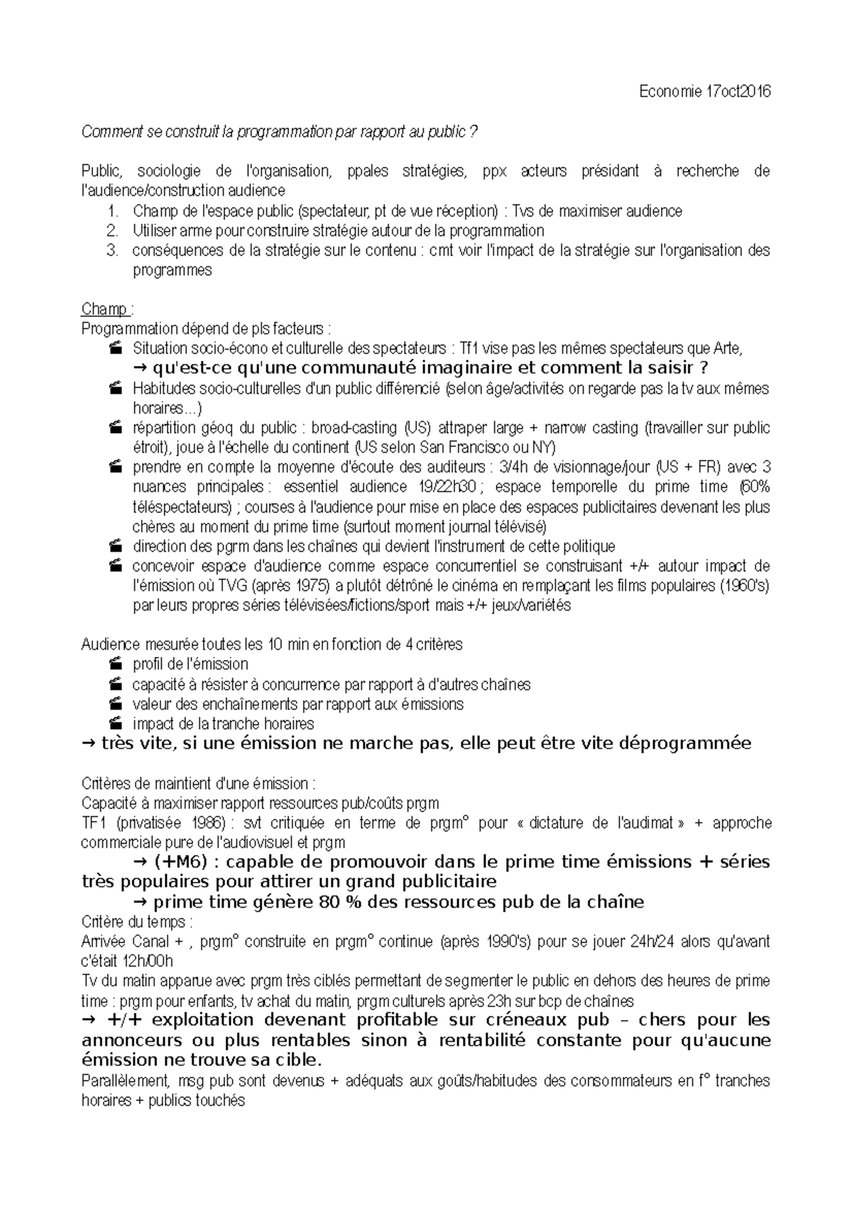 Eco4 feigelson - Notes de cours 4 - Economie 17oct2016 Comment se ...