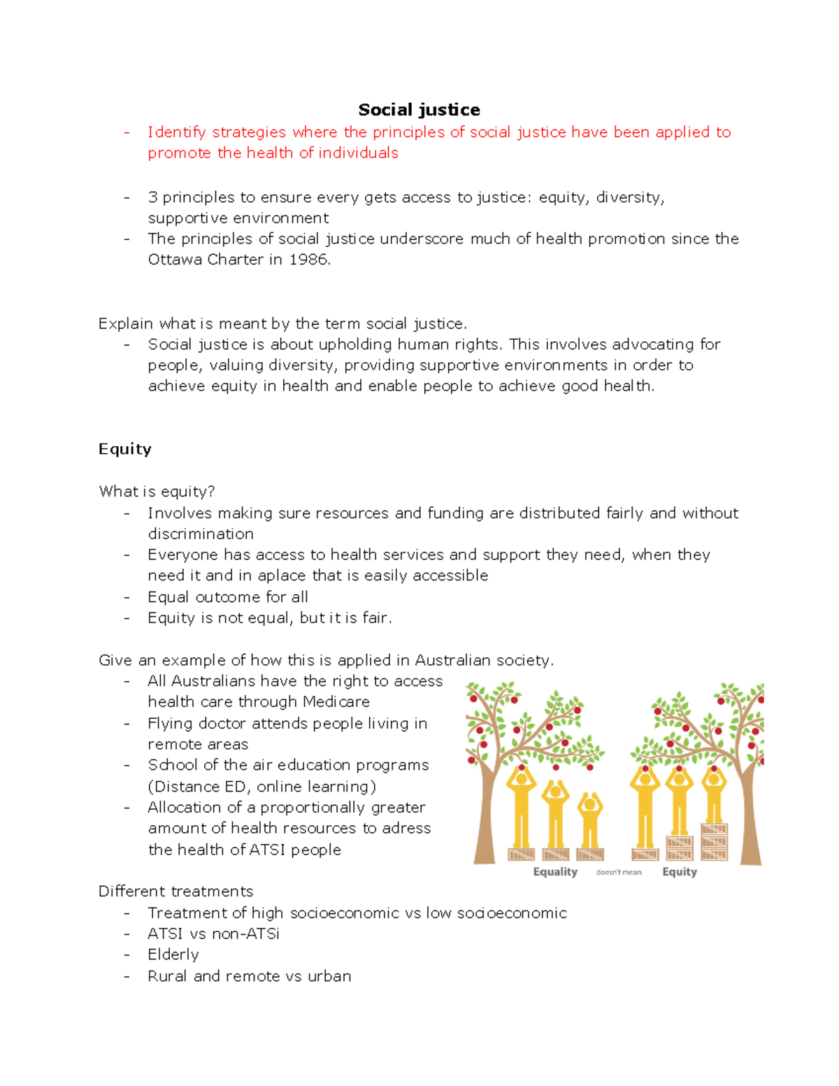 Emillie Hewson - Social justice - Social justice Identify strategies ...