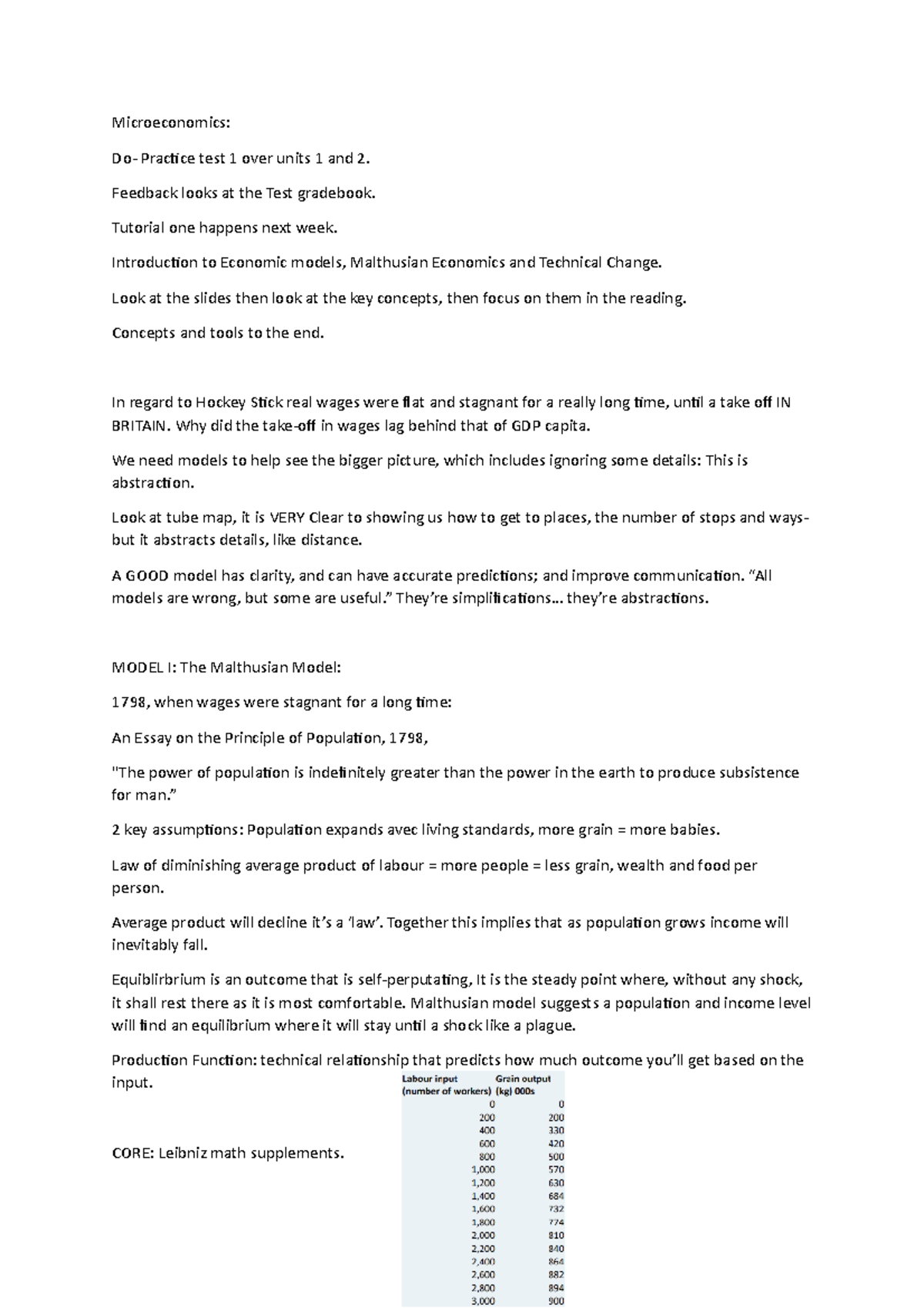 Economics Unit 2 - Microeconomics: Do- Practice test 1 over units 1 and ...