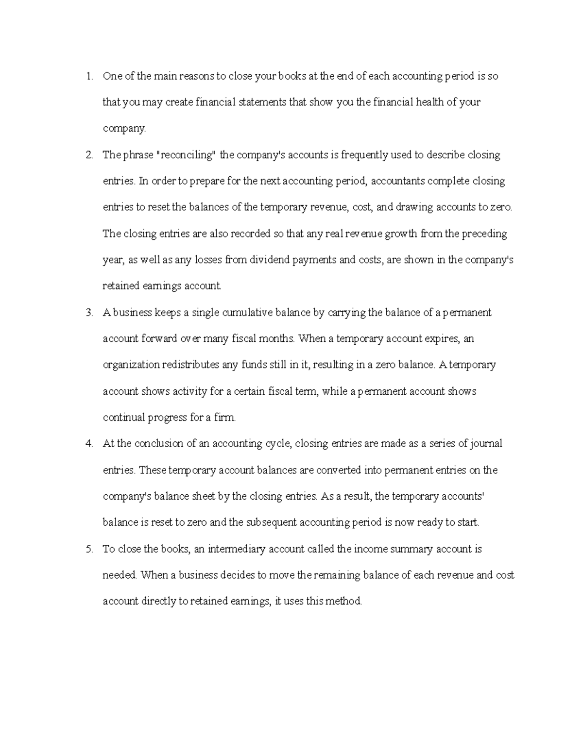 Chapter 4 - Closing the Accounting Cycle - Guided Reading Questions ...