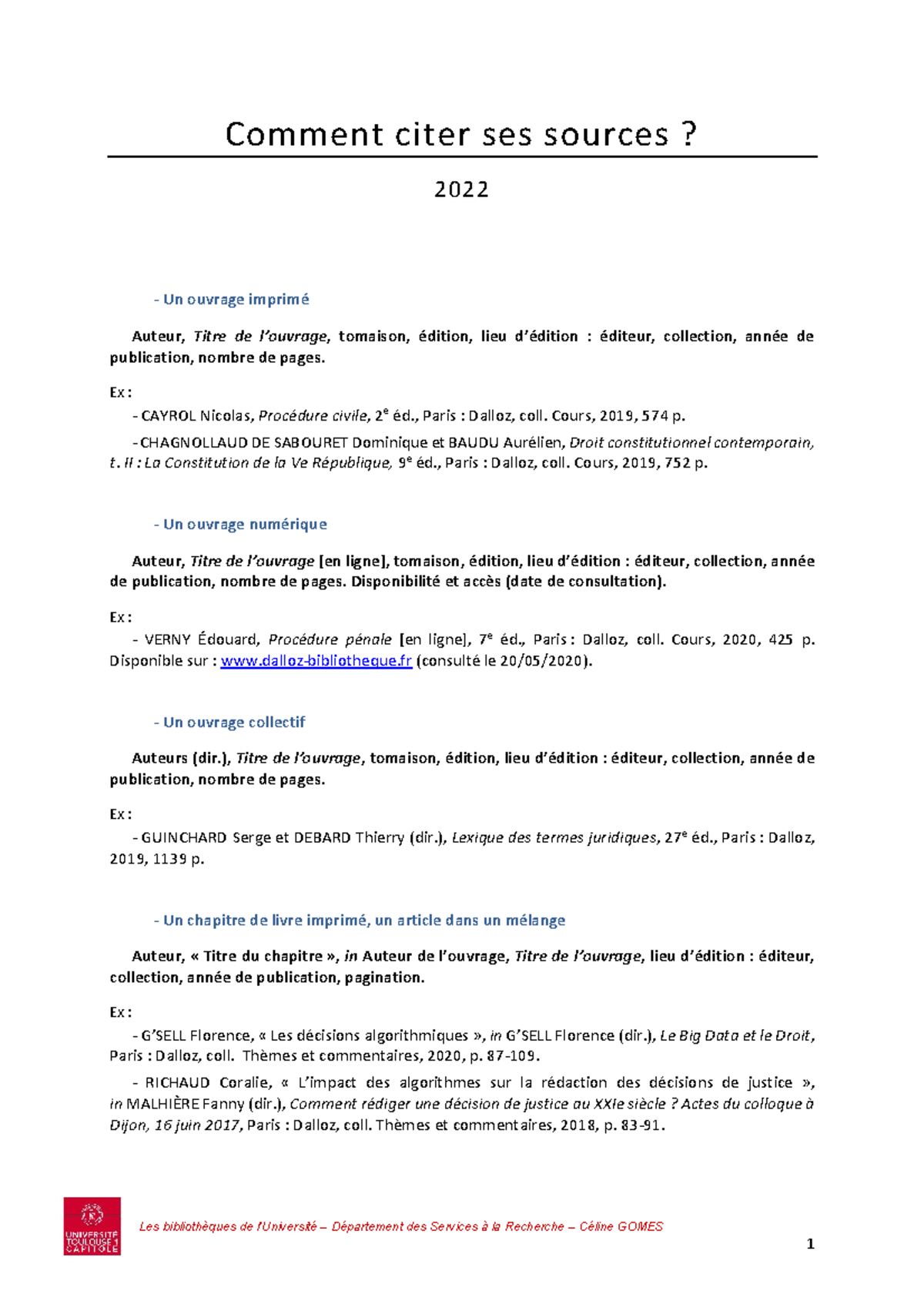 Comment citer ses sources juin 2022 - Les bibliothèques de l’Université ...