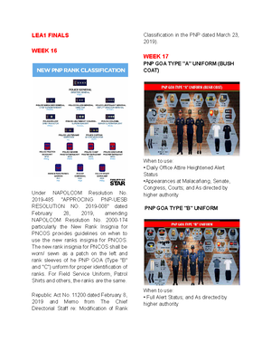 Law Enforcement Agency 1 - ORGANIZATIONAL SET UP-UP OF THE PNP 1 ...