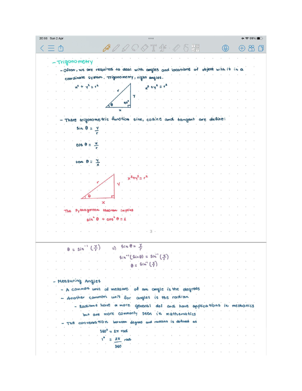 Physics 211 - Trigonometry, Measuring Angles - PHYS 211 - Studocu