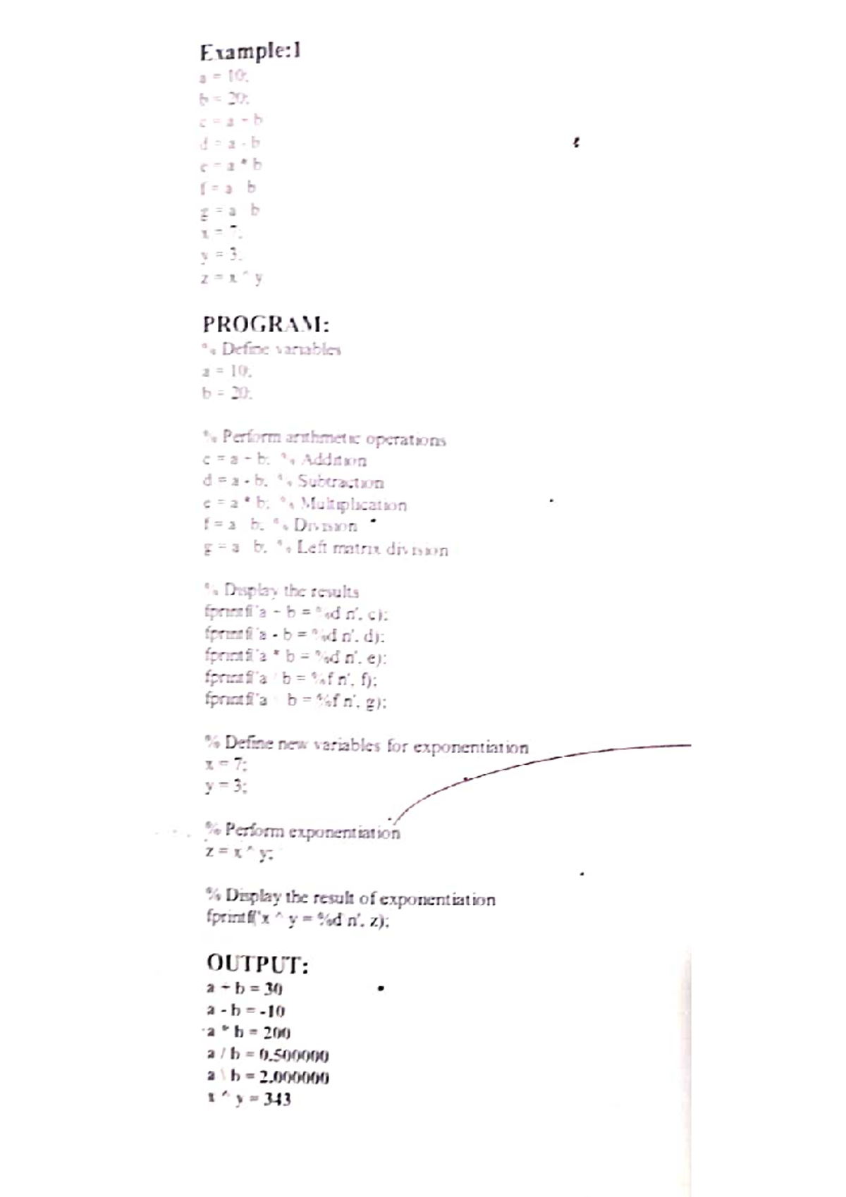 Ss mat 1-123 - Signal system - Example:1 ! PROGRAM: : Define variables ...