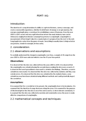 IA1 General Maths - Bivariate Data Exemplar - 1 Introduction This ...