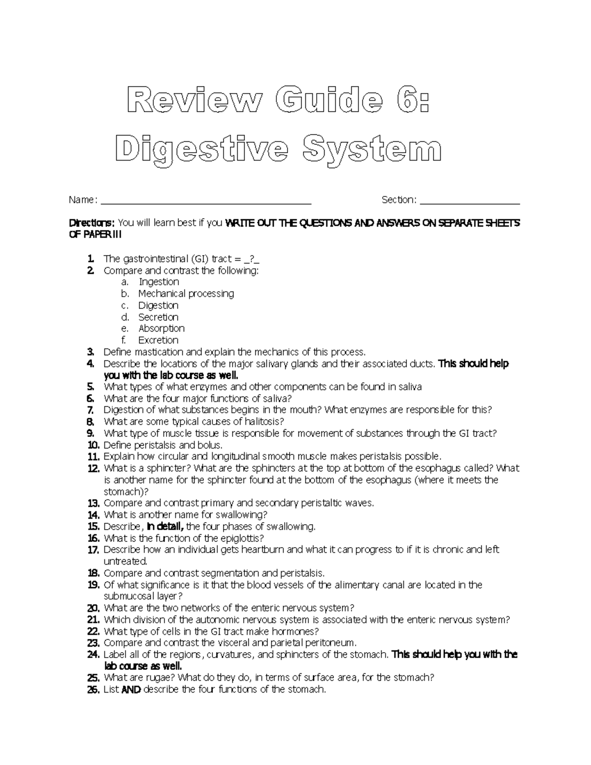 6 Digestive System Review Guidemw 2021 - Name ...