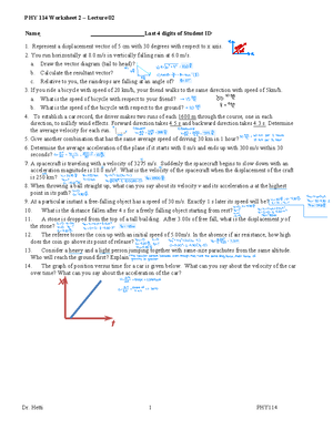 Physics 114 Lab 1 - Phy 114 - Lab 1 Fall 2018 - PHY 114 Lab #1 - Mass ...