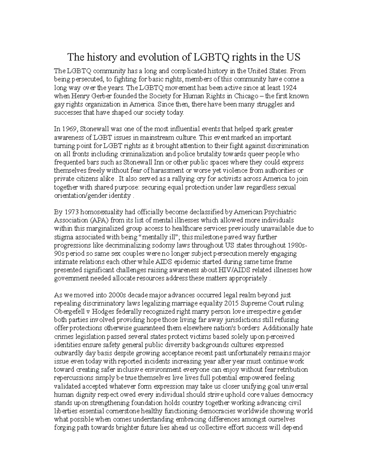 The history and evolution of LGBTQ rights in the US - From being ...