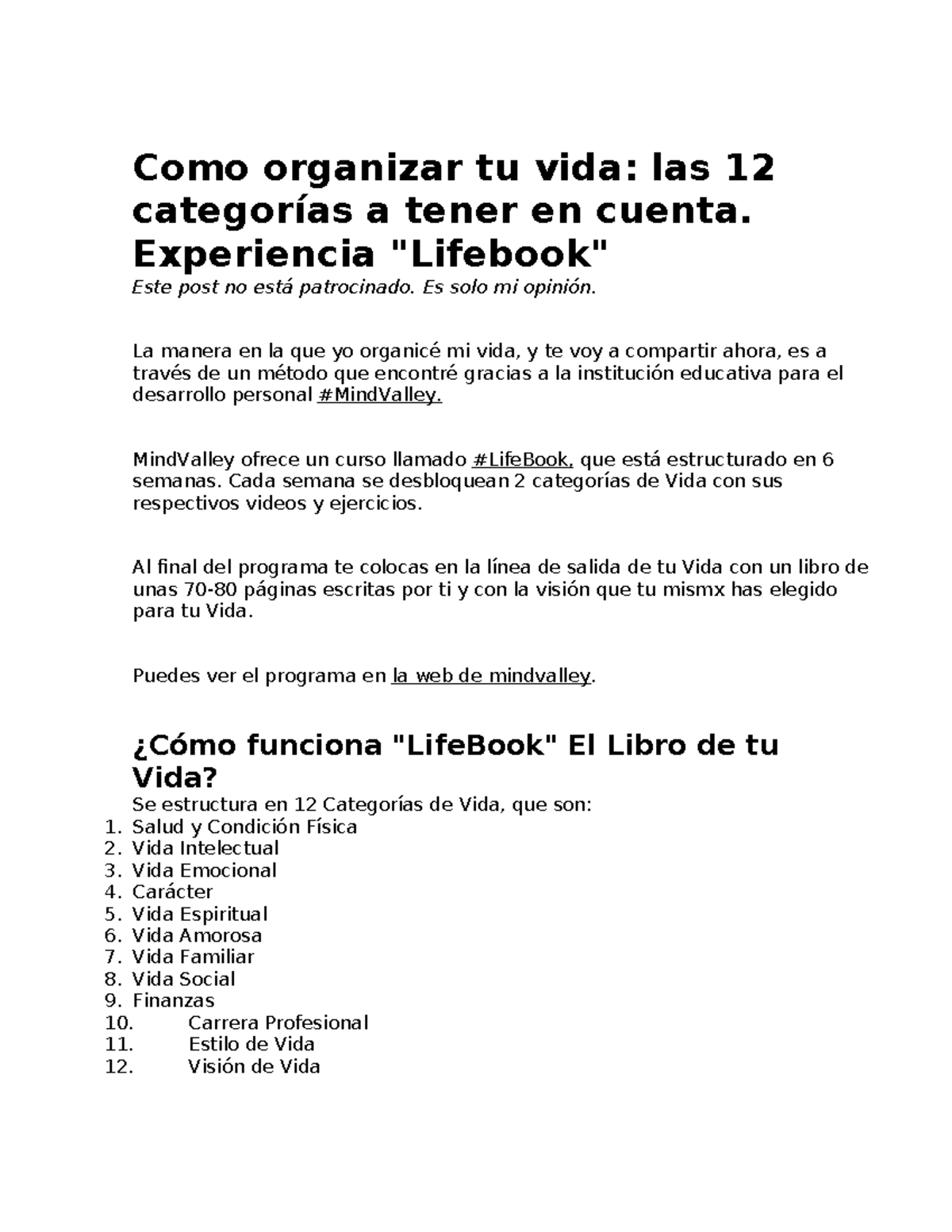 Como organizar tu vida - Como manejar mi vida - Como organizar tu vida ...