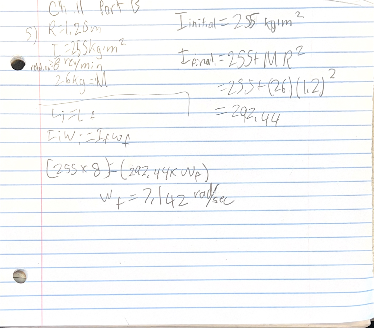 Ch 11 part b #5 - Worked out solution for Ch 11 part b #5 - PHYS2001 - Studocu