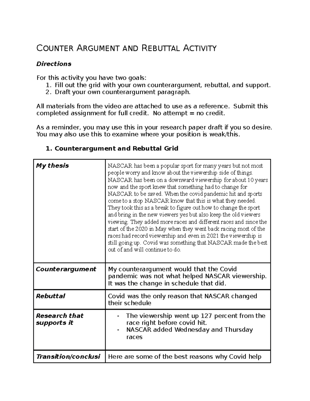 Week 12 en 102 - this is an example of the week twelve discussion ...