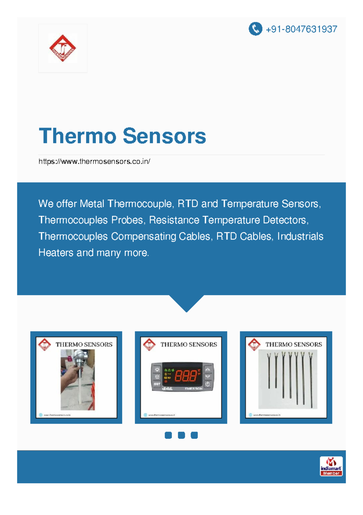 Thermo-sensors - Hghhhhhhh - +91- Thermo Sensors thermosensors.co/ We ...
