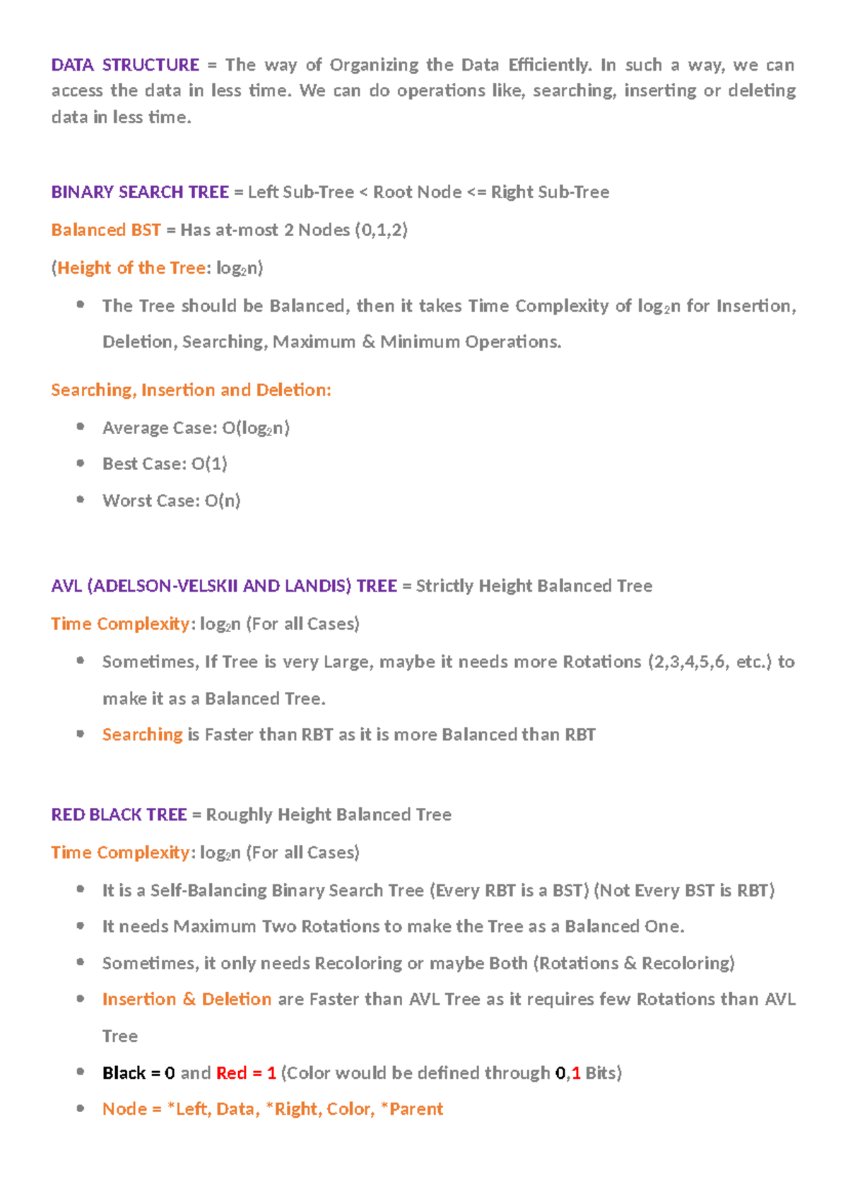 Data Structure Trees Data Structure The Way Of Organizing The Data Efficiently In Such A