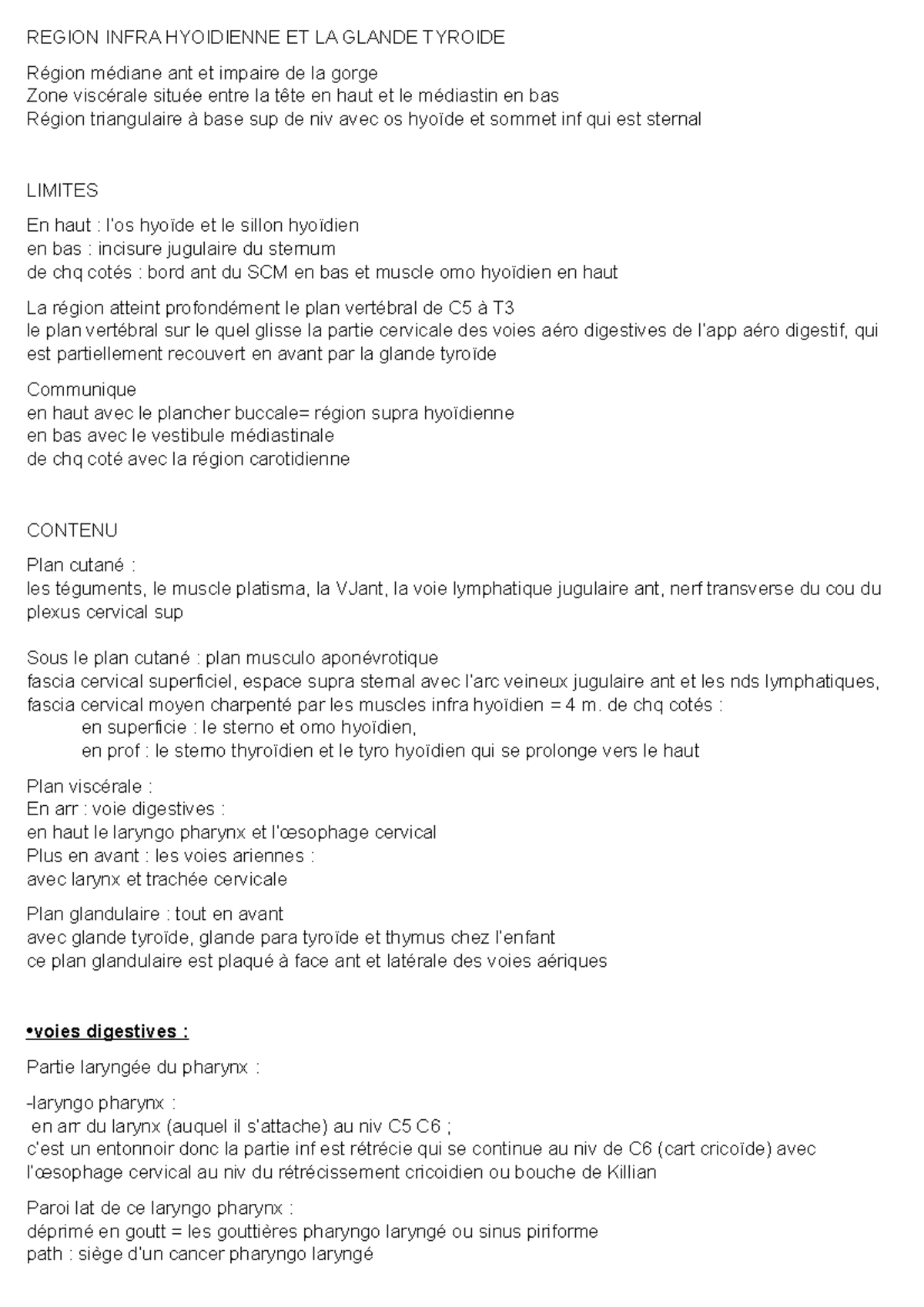 MT 15 région infra-hyoidienne et glande thyroide - REGION INFRA ...