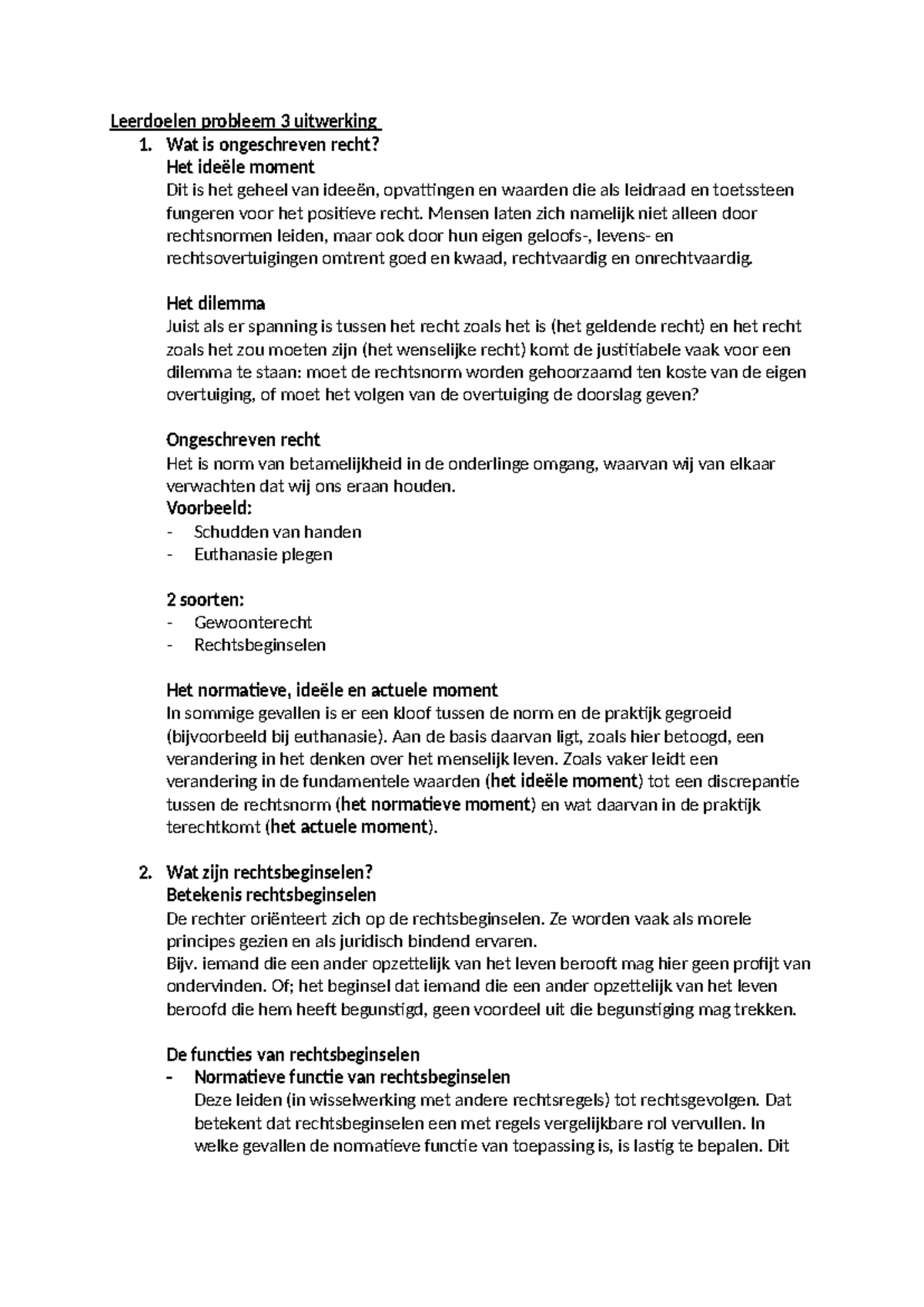 Leerdoelen probleem 3 uitwerking - Leerdoelen probleem 3 uitwerking 1 ...